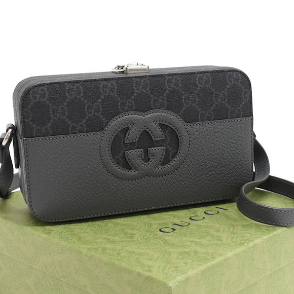 Gucci | Bags | Gucci Cutout Interlocking G Top Handle Supreme Shoulder ...